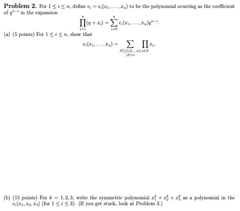 Solved Problem 2 For 1 Chegg Com