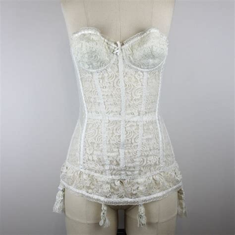 Corselette With Suspenders Etsy Uk