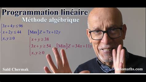 Programmation LinÉaire MÉthode AlgÉbrique Youtube