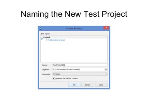Script Driven Testing Using Testcomplete