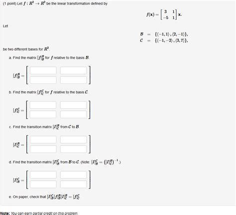 solved 1 ﻿point ﻿let f r2→r2 ﻿be the linear transformation