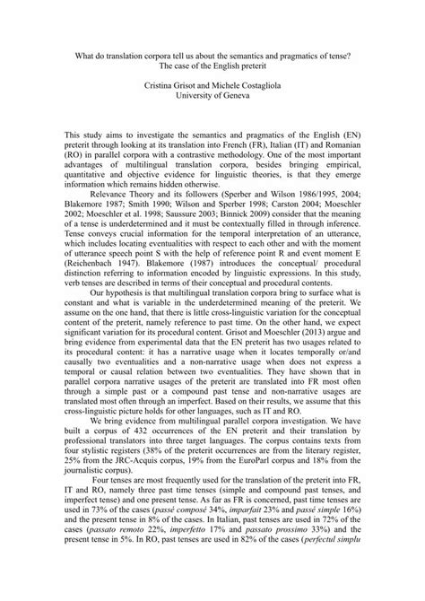 pdf what do translation corpora tell us about the semantics and