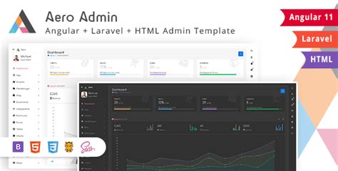 Aero Bootstrap Laravel Angular Admin Dashboard Template Lead Gen Bit