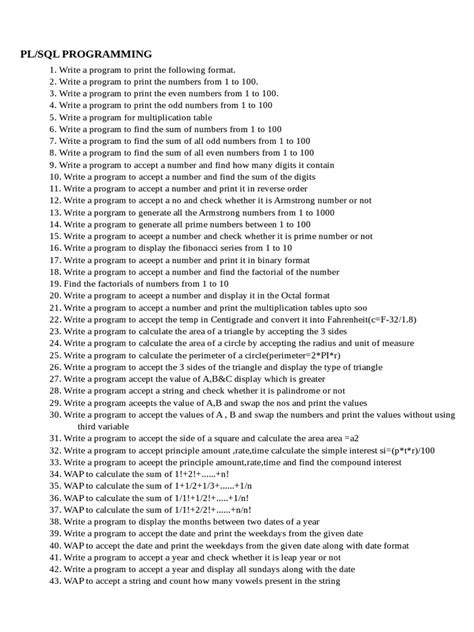 assignment1 2 pl sql pdf area numbers