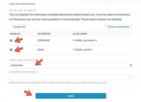 SAML Authentication Setup FormAssembly Resource Center