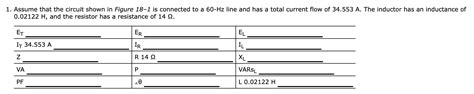 Solved Assume That The Circuit Shown In Figure 18 1 ﻿is