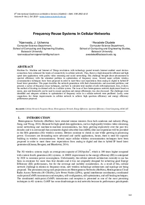 Pdf Frequency Reuse Systems In Cellular Networks