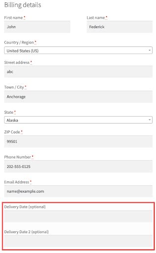 how to set repeat rules on the checkout page