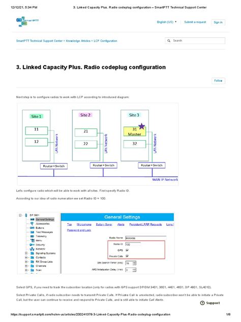 Linked Capacity Plus Radio Codeplug Configuration Smartptt Technical