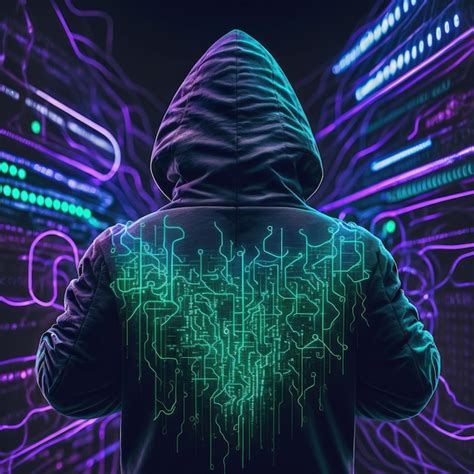 Premium Photo Hacker Stealing Information Hacking The Internet Dark Face Made By Aiartificial