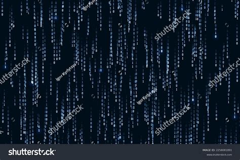 Binary Computer Code Cyber Background Constructed Stock Vector Royalty