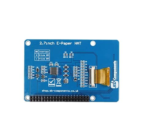 2 7inch E Ink Display Module 2 7 E Paper HAT Oz Robotics