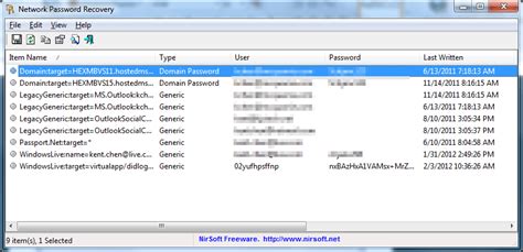 Using Network Password Recovery To Recover Windows Stored Password