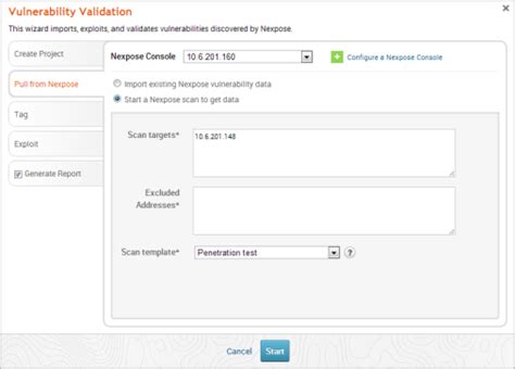 Validating Vulnerabilities Discovered By Nexpose