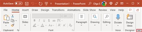 Collapse The Ribbon To Get More Space On Screen Microsoft Powerpoint