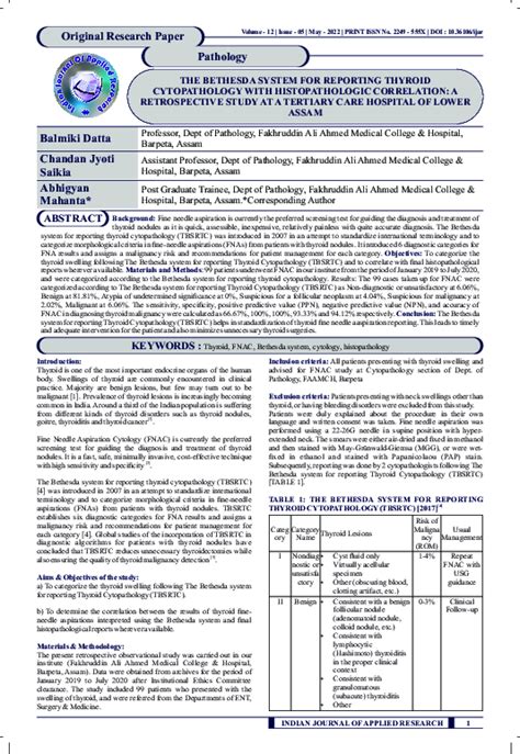 Pdf The Bethesda System For Reporting Thyroid Cytopathology With Histopathologic Correlation
