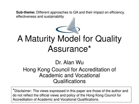 PPT A Maturity Model For Quality Assurance PowerPoint Presentation Free Download ID 3543694