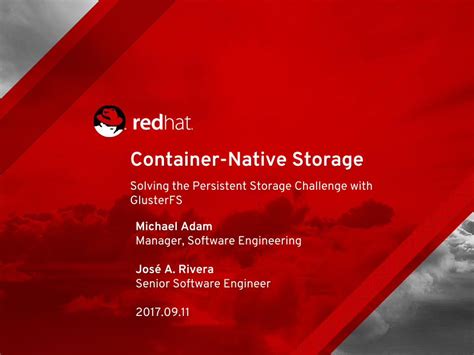 Pdf Container Native Storage Kubernetes Clustered