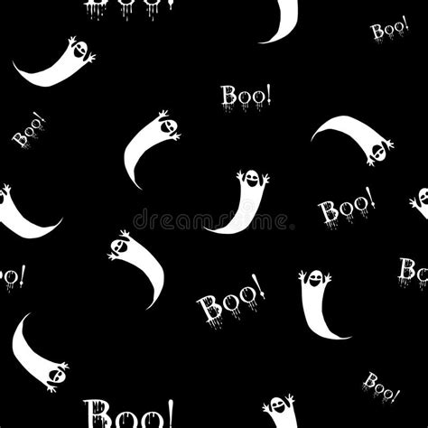 Seamless Ghost Background Stock Vector Illustration Of Haunt 15750273