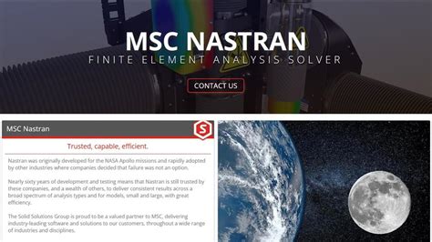 msc nastran finite element analysis solver