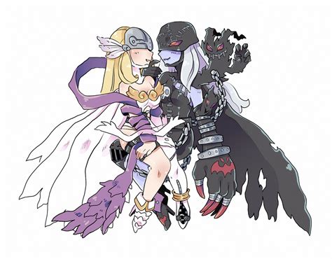 Digimon Ladydevimon Vs Angewomon