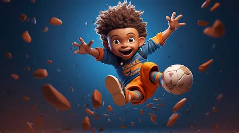 Premium Photo A Photo Of A D Character In Midair