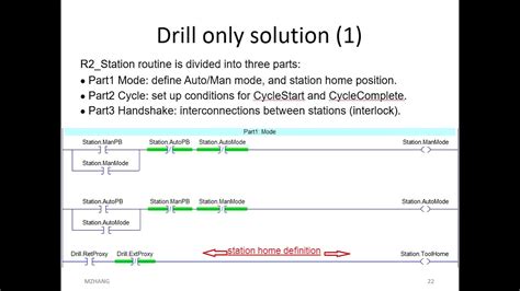 Machine Control Plc Programming Part2 Sequence Bit For Drill Only Station Youtube