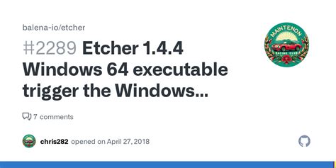 Etcher 1 4 4 Windows 64 Executable Trigger The Windows Defender Smart Screen On Windows 10