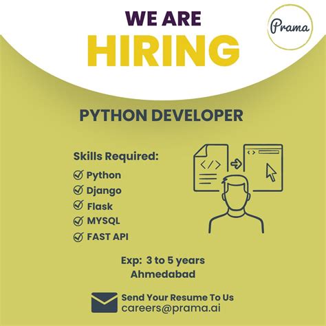 Kavya Rupera On Linkedin Hiring Hybrid Techjobs Python Developer Goodopportunity