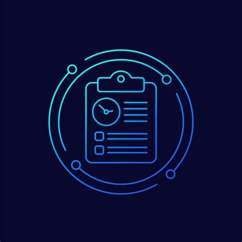 Premium Vector Timesheet Time Tracking Line Vector Icon