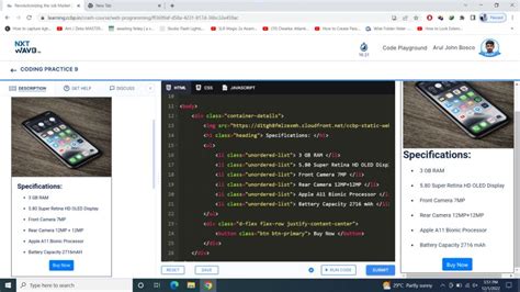 Arul John Bosco On Linkedin Codingpractice Coding Ccbp Flyhighchallenge Frontend