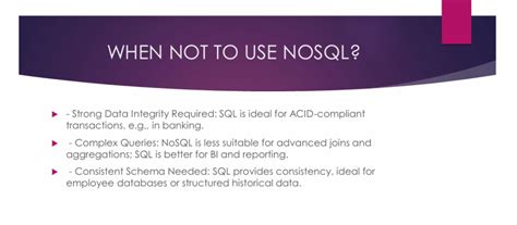 Nosql Why And When To Use It Document Database Community