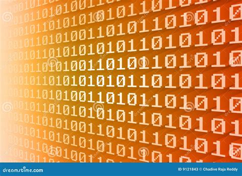 Wall Of Binary Code Stock Illustration Illustration Of Digital 9121843