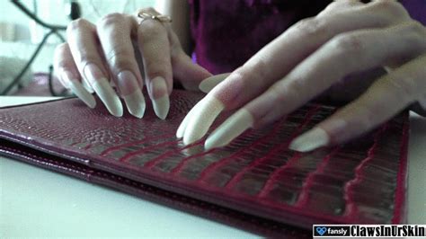 Clawsinurskin Scratching My Name Signature On Your Wallet With My Nails