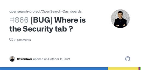 Bug Where Is The Security Tab · Issue 866 · Opensearch Projectopensearch Dashboards · Github