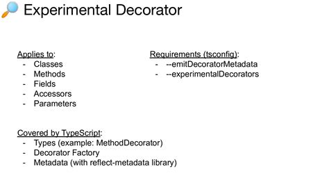 Decorators In Typescript 50 Everything You Need To Know Speaker Deck