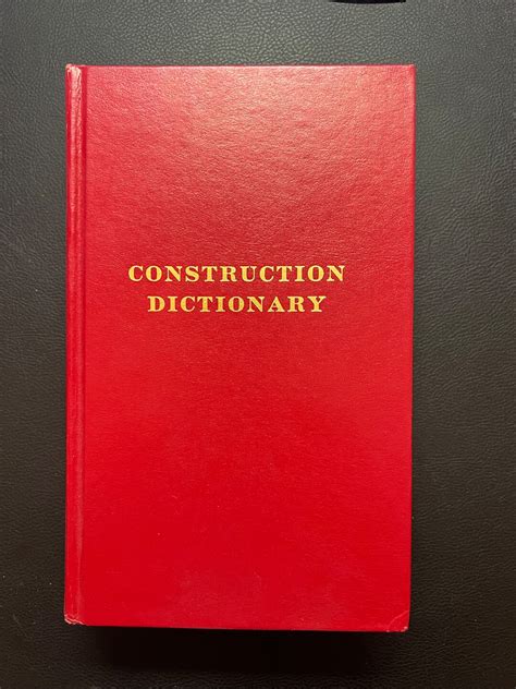Construction Dictionary 8th Edition By Greater Phoenix Arizona