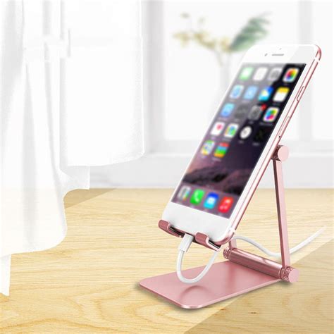 Регулируемая под углом подставка для телефона и планшета двойной складной держатель из