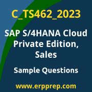 Free SAP S HANA Cloud Private Edition Sales Certification Exam Sample Questions And Answers