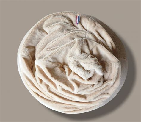 Buy Luxury Furr Bean Bag Cover For Adults Ivory Xxxl At 68 Off Online Wooden Street