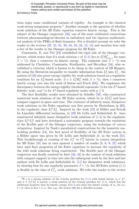 Intermittent Convex Integration For The 3d Euler Equations Princeton University Press