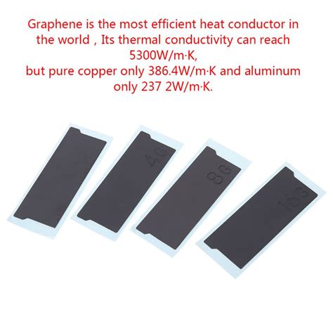 New Pure Copper Graphene Laptop Memory Heatsink Cooling Vest Ram Radiator Cooler Kit For
