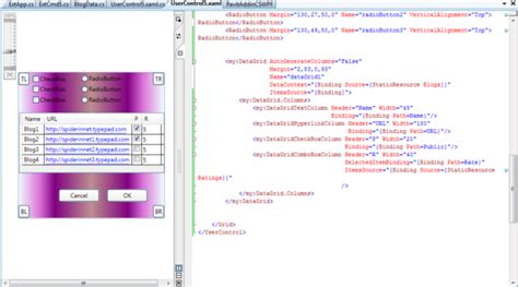 wpf and revit addin api host datagrid control of wpf toolkit revitnetaddinwizard