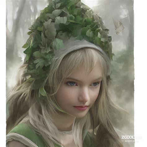 Ai创作实验室森林 女孩 精灵水元子 站酷zcool