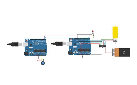 Circuit Design Simulasi Bluetooth Dan Motor Tinkercad