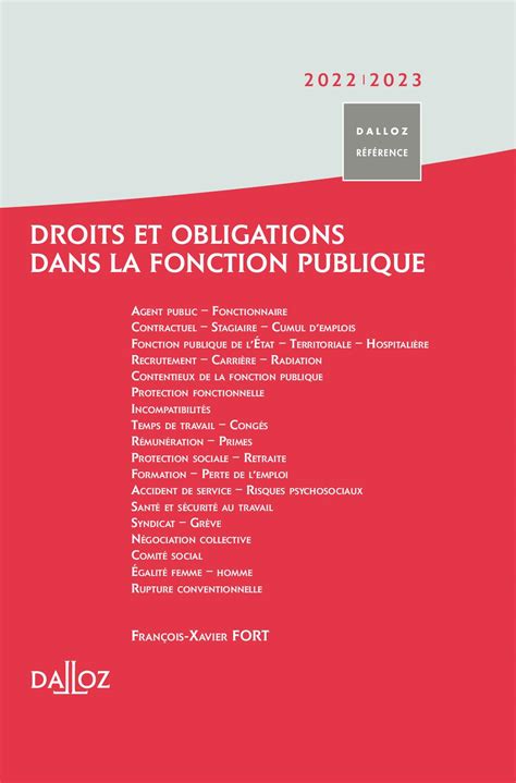 Droits Et Obligations De La Fonction Publique Extraits