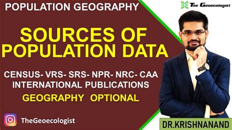 sources of population data population geography upsc thegeoecologist
