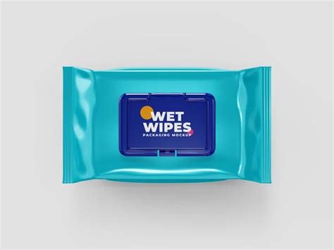 The Wet Wipes Are Blue In Color