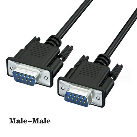 20m 10m 1 5m 3m Serial Rs232 9pin Male To Female Db9 9pin Pc Converter Extension Transfer Cable