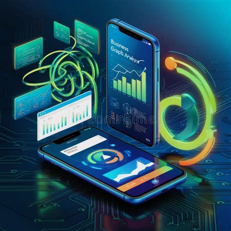 Analysis Trends And Software Development Coding Process Concept Stock